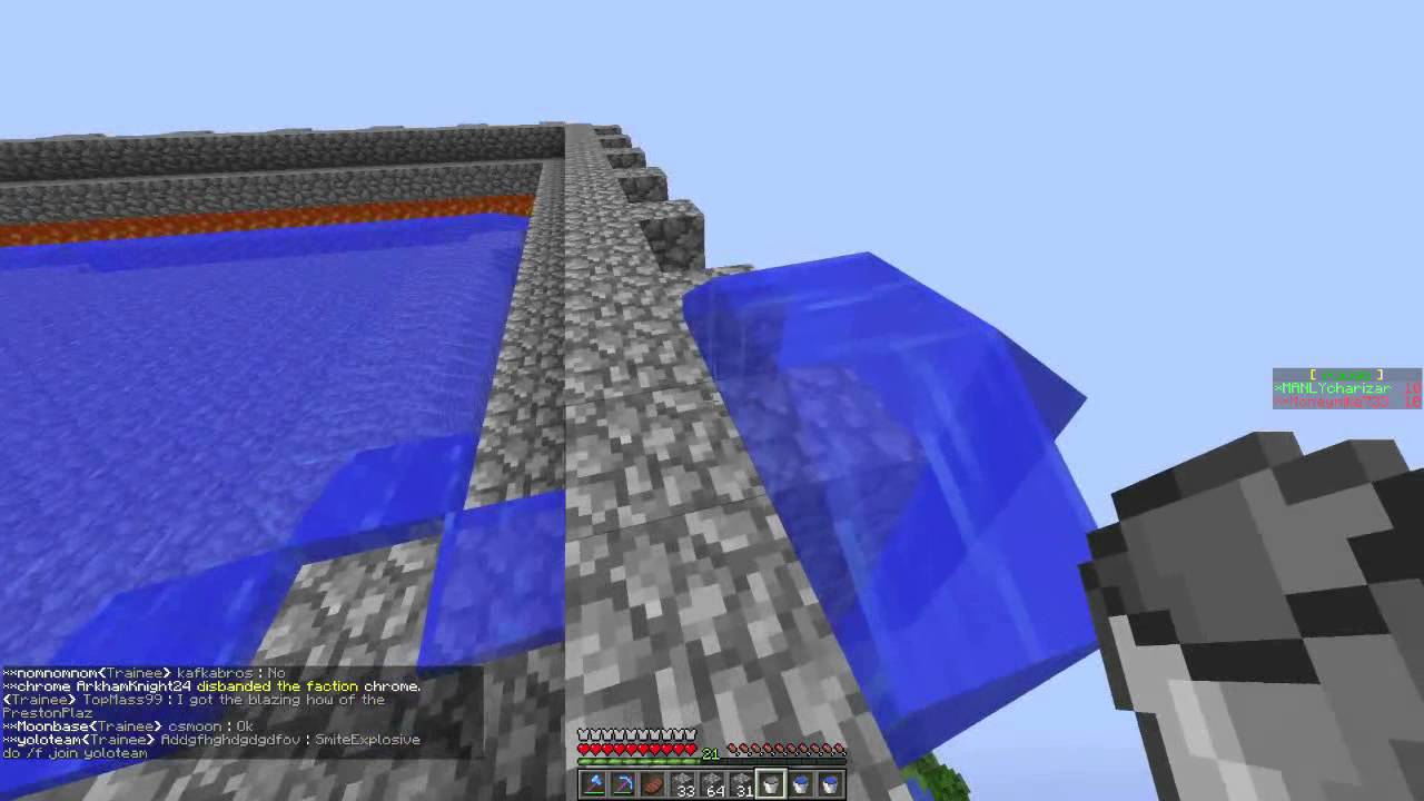MInecraft Factions #1 Lava Regeneration Walls to OP - YouTube