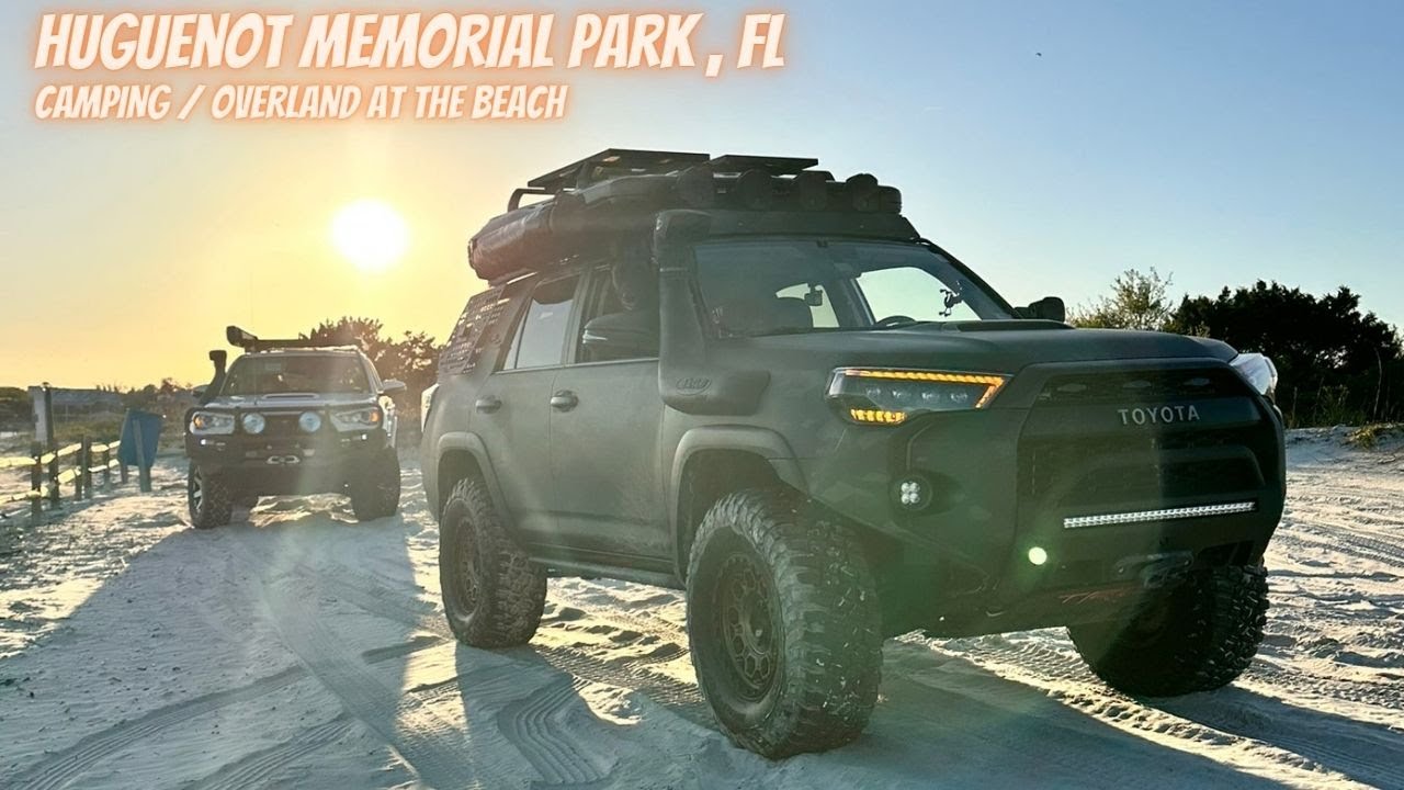 HUGUENOT MEMORIAL PARK, FL - CAMPING & OVERLAND AT THE BEACH. - YouTube