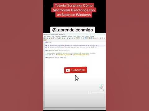 Tutorial Scripting: Cómo Sincronizar Directorios con un Batch en Windows - YouTube