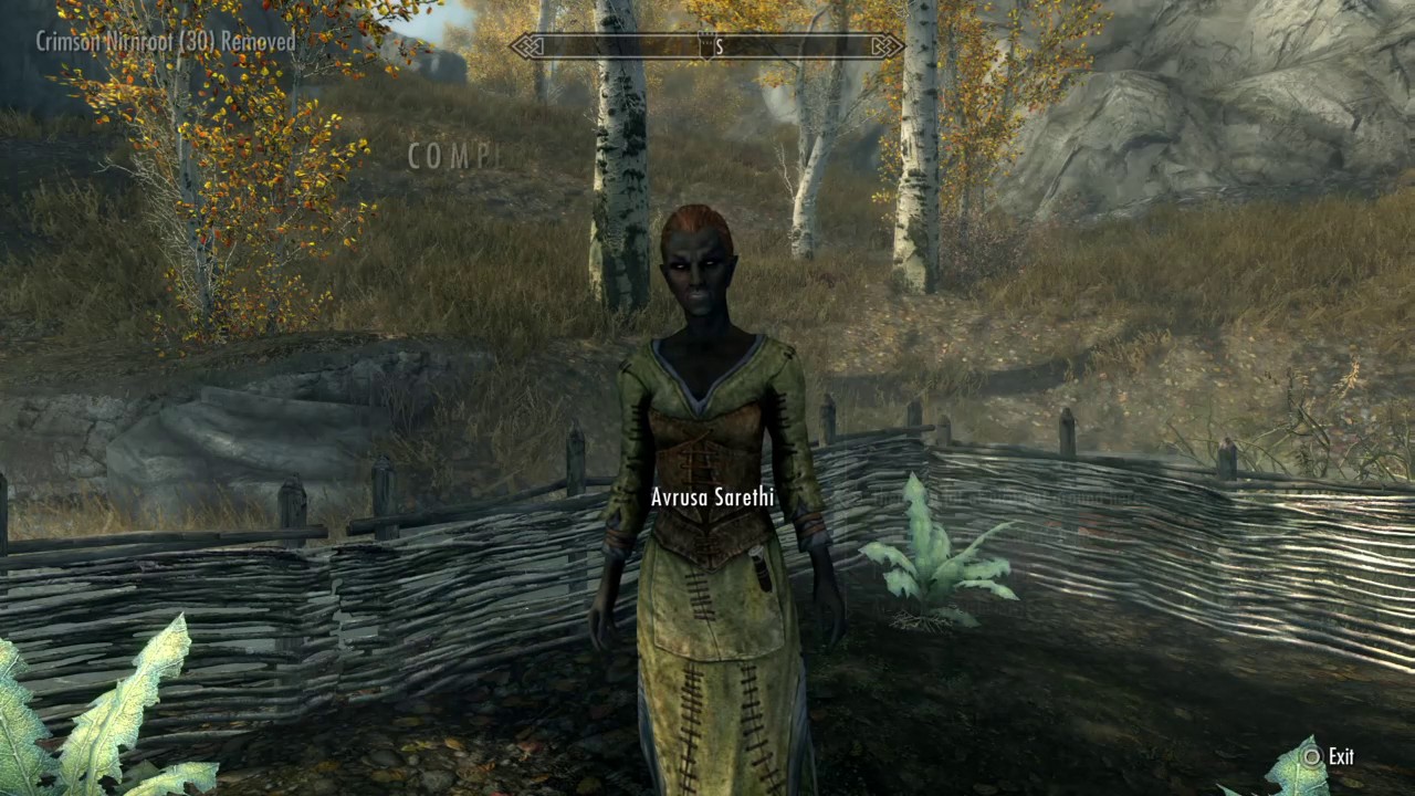 Skyrim What happens when you collect 30 Crimson ninroot - YouTube