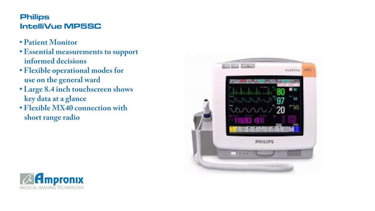 Philips IntelliVue MP5SC Patient Monitor Sales | Service | Repair ...