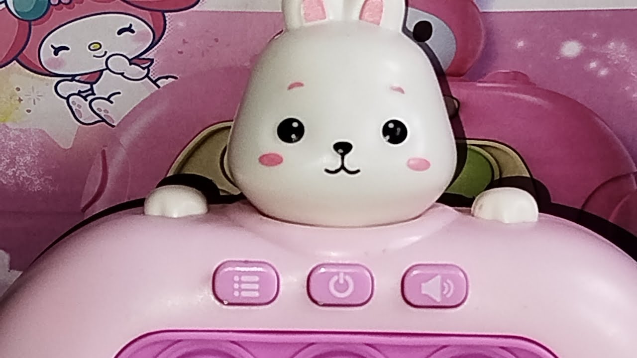 6:18 Minutes Playing Pink Rabbit Fast Push Game Console Pop It ...