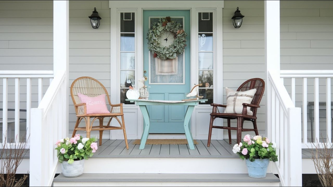 Revamp Your Porch for Spring Vintage Farmhouse Easter Decor Ideas - YouTube