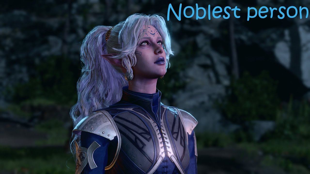 Baldur's Gate 3 - The noblest person [High Elf-Cleric of Selune] - YouTube