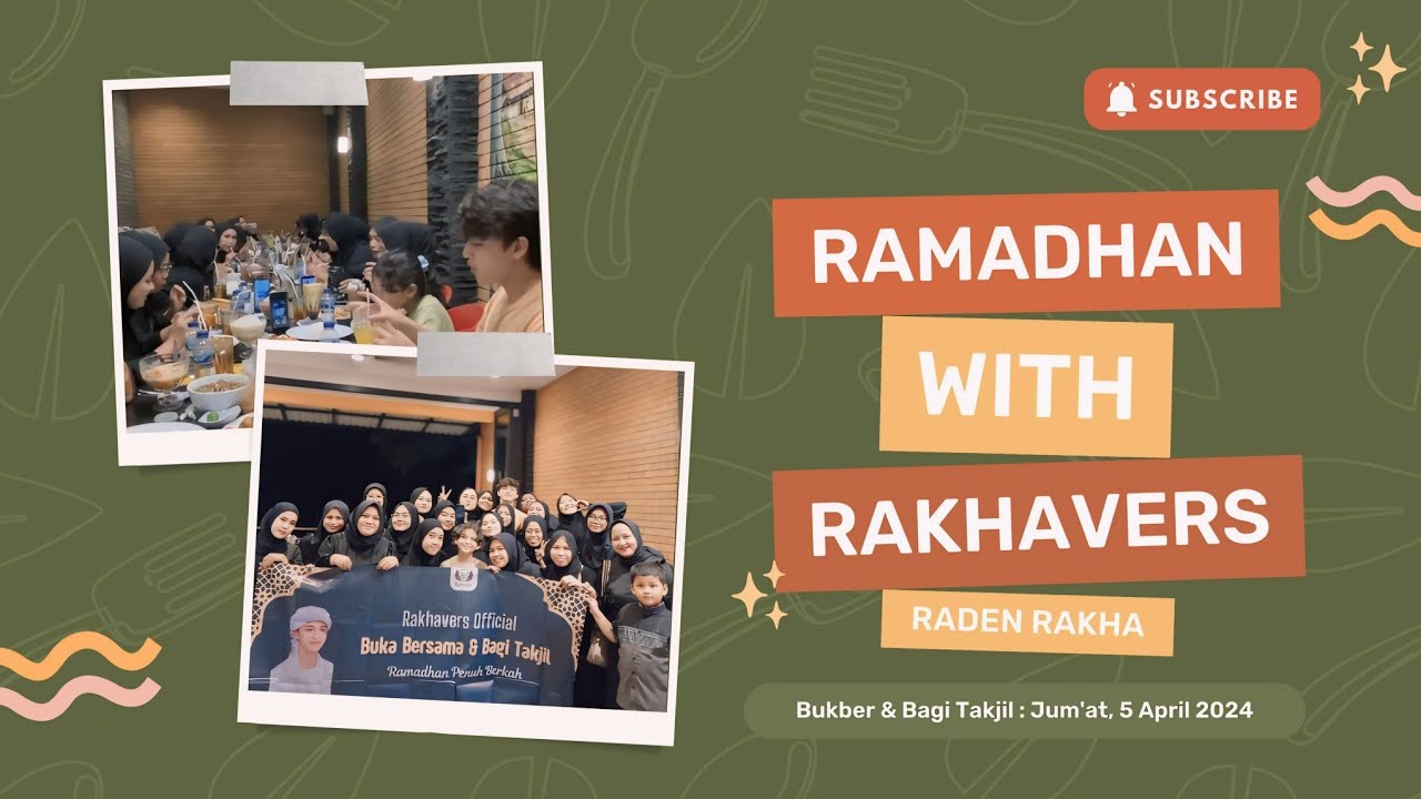 Berbagi & Buka Bersama RAKHAVERS with Raden Rakha - YouTube