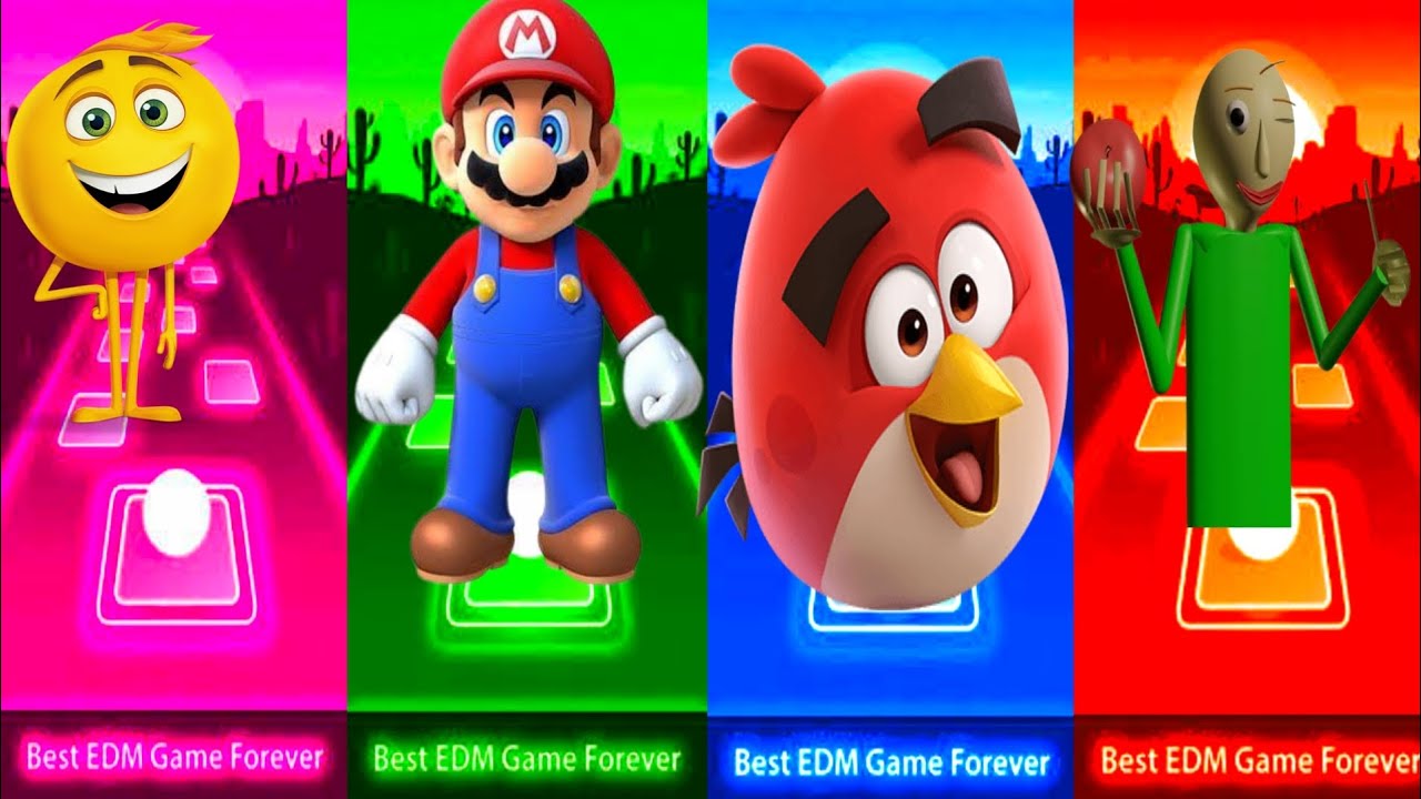 The_Emoji🆚supermaru bus 🆚Angry_Birds🆚Baldi_s_Basics🫒Who is best? - YouTube