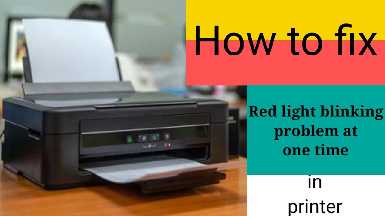 How to fix red light blinking problem at one time in any Epson printer ...