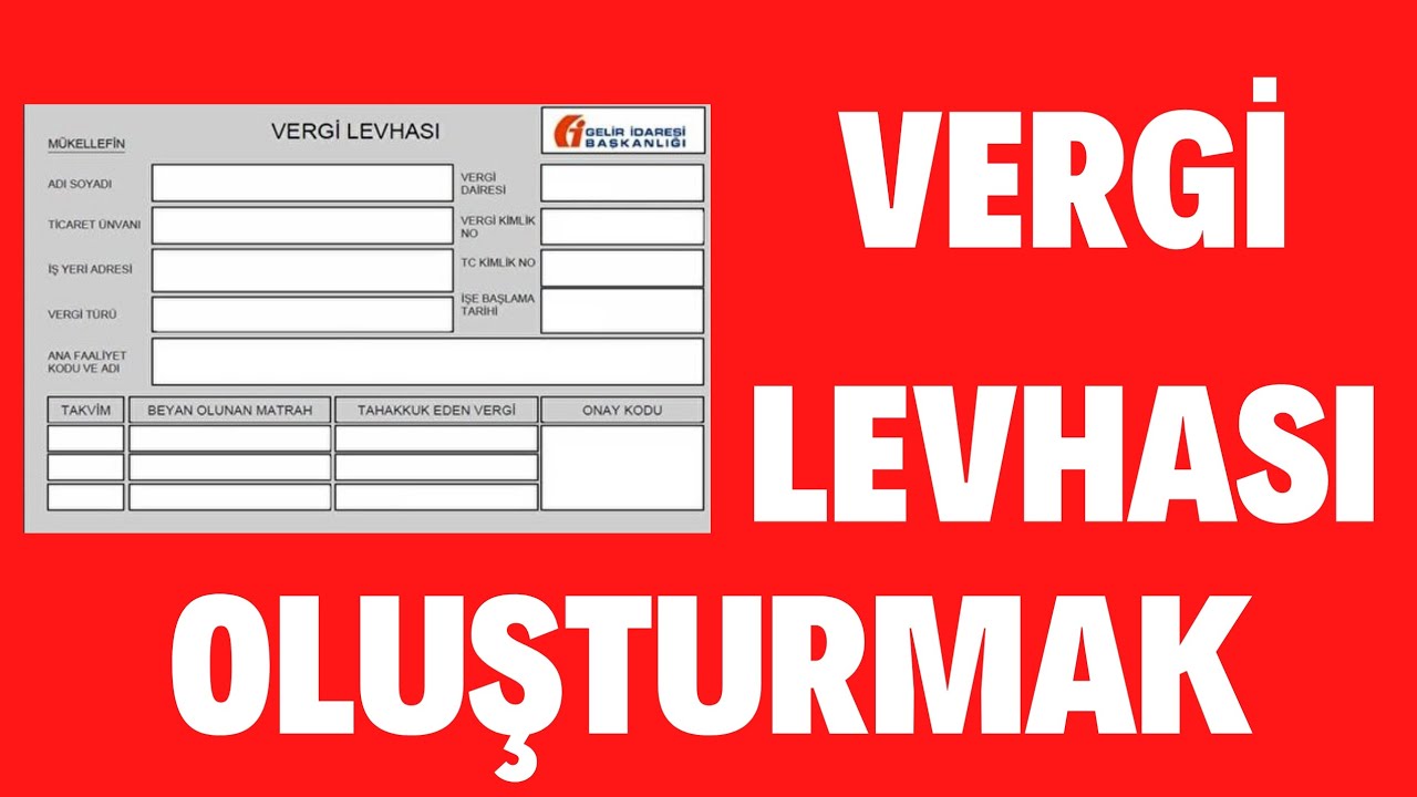 Vergi Levhası Nasıl Alınır - YouTube