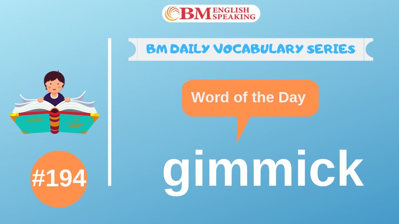 Word of the Day (gimmick) 200 BM Daily Vocabulary | 2019 - YouTube