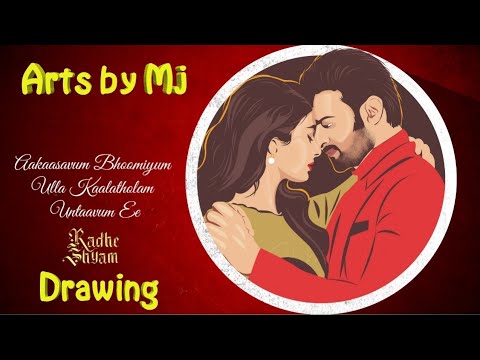 Radhe shyam First look Drawing || Arts by MJ - YouTube