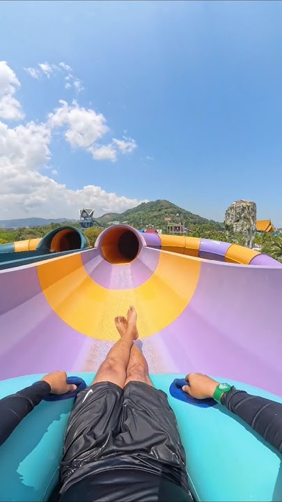 PURPLE AND YELLOW 👌 SUPERSLIDE AT ANDAMANDA PHUKET THAILAND 🇹🇭 - YouTube
