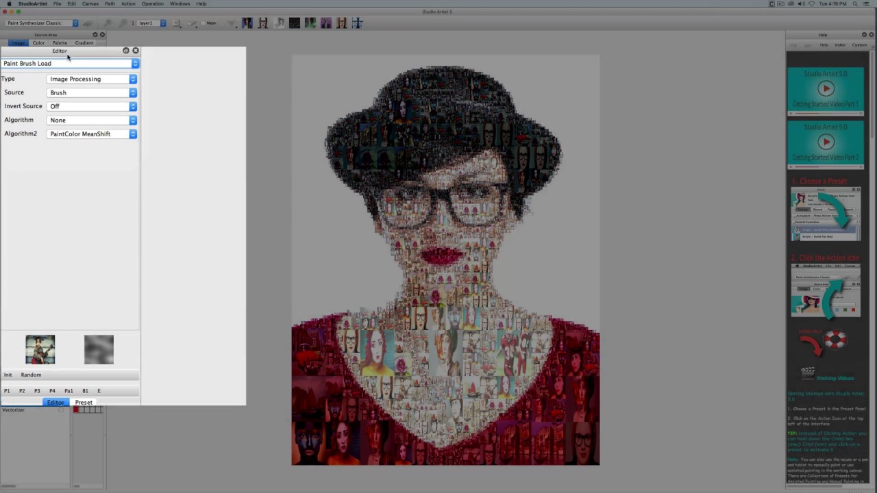 Bringing in Detail to an Automatic Photomosaic in Studio Artist - YouTube