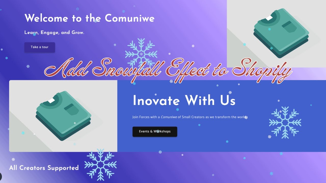 How to Add Snowfall Effect to Shopify | Easy 2025 Code Snippet Tutorial - YouTube