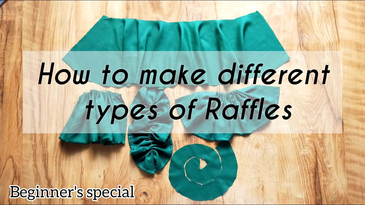 Ruffles making tutorial | Different types of Raffles making | How to ...