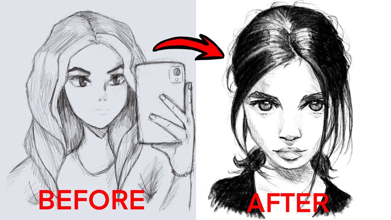 How to Draw Portraits Everyday for 30 Days - YouTube