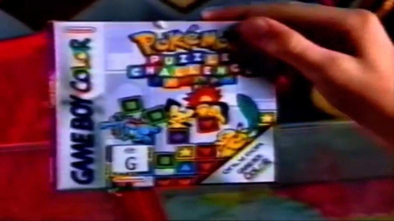 Nintendo Game Boy Color 2001 TV Commercial Pokémon Puzzle Challenge ...