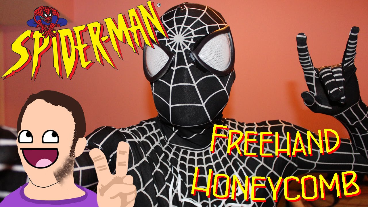 Spider-Man Suit Tutorial - How To: Freehand Paint Honeycomb Pattern ...