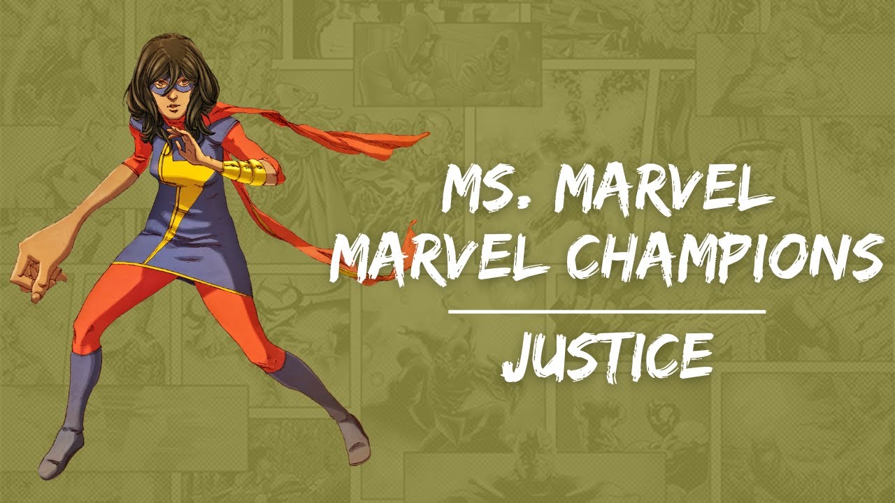 Marvel Champions Hero Spotlight - Ms. Marvel - Justice Aspect! - YouTube