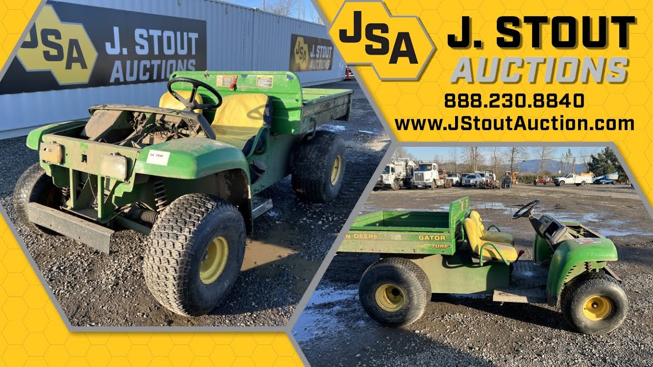 John Deere Gator Turf Utility Cart - YouTube