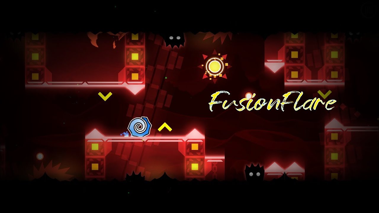 [ Geometry Dash ] Fusion flare by skittens 100% [2.1] - YouTube