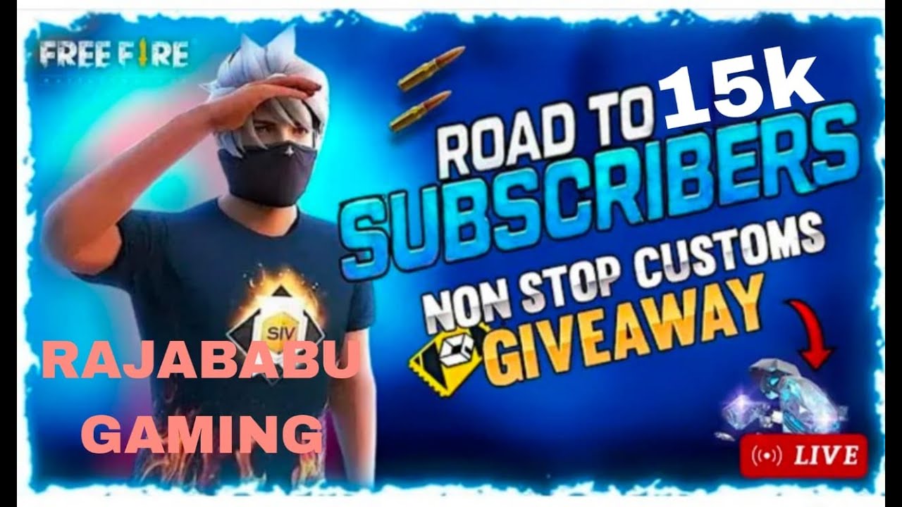 FREE FIRE 🔴LIVE GIVEAWAY CUSTOM ROOM | FF LIVE TEAM CODE GIVEAWAY| FREE ...