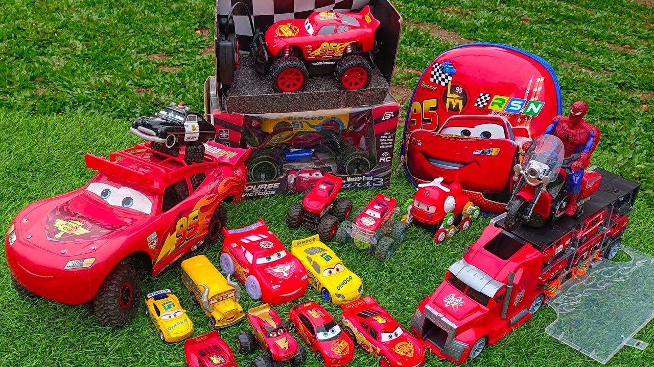 Disney Pixar Cars Unboxing Review | Lightning McQueen Mechanic Shop and Launcher - YouTube