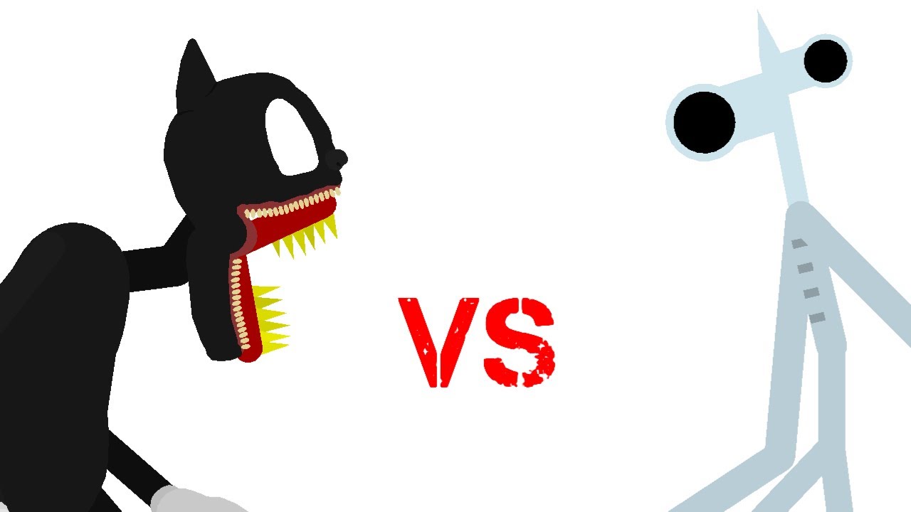 Cartoon cat vs ice siren head (stick nodes animation) - YouTube