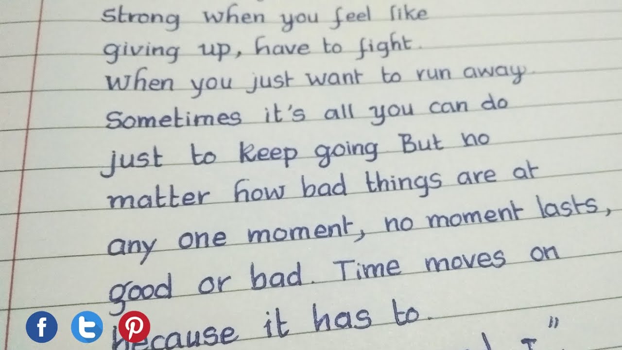 Basic English handwriting for students and beginners | Ballpoint pen ...