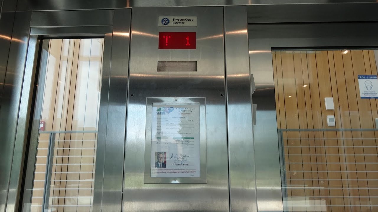 Full-Glass ThyssenKrupp Hydraulic Elevator at Brian Science Building ...