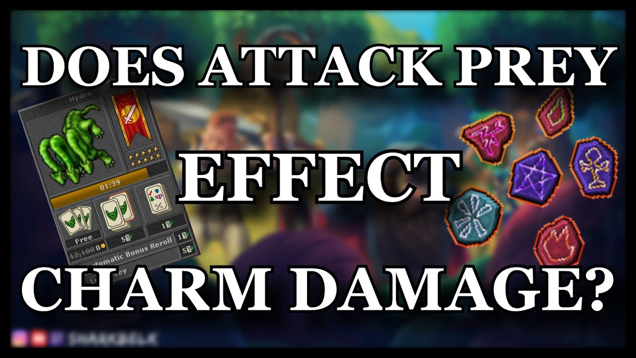 Do Attack Prey Increase Charm Damage? [TIBIA] - YouTube