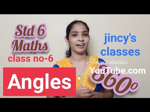 angles std 6 maths class no-6 - YouTube