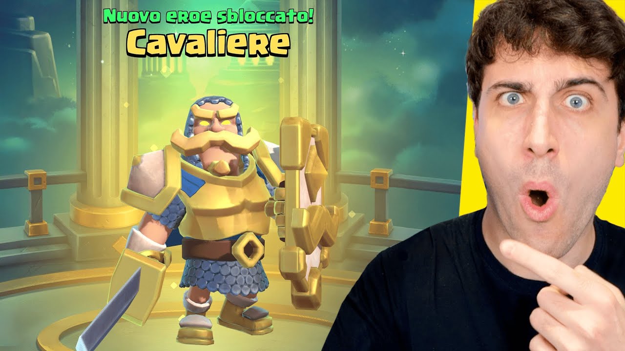 Clash Royale: Unlocking and Gameplay of the Level 16 Hero Knight! 🛡️ ...