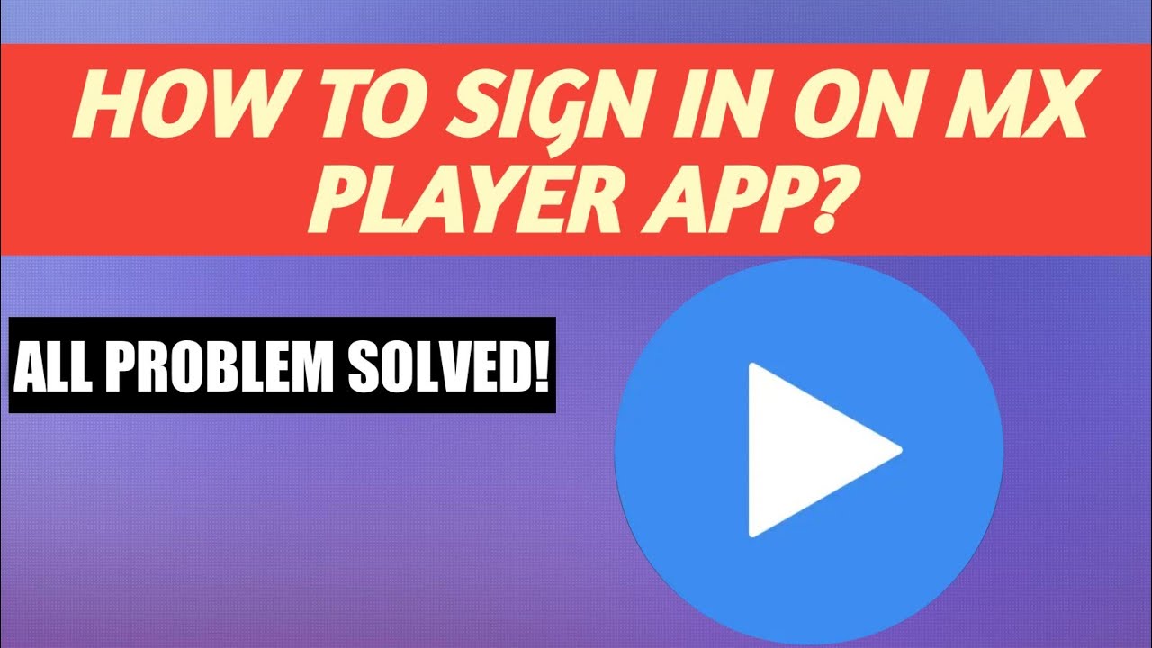 How To Sign In On Mx Player App - YouTube