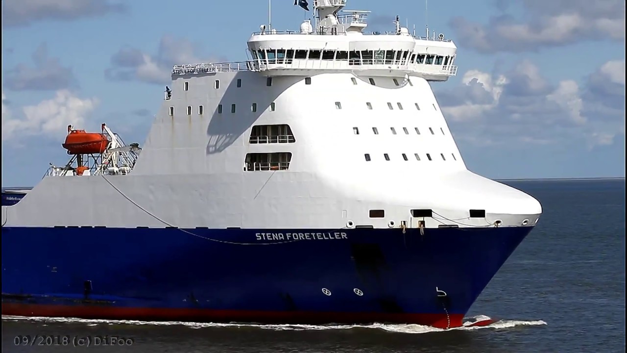 STENA FORETELLER | Elbe Höhe Cuxhaven - YouTube