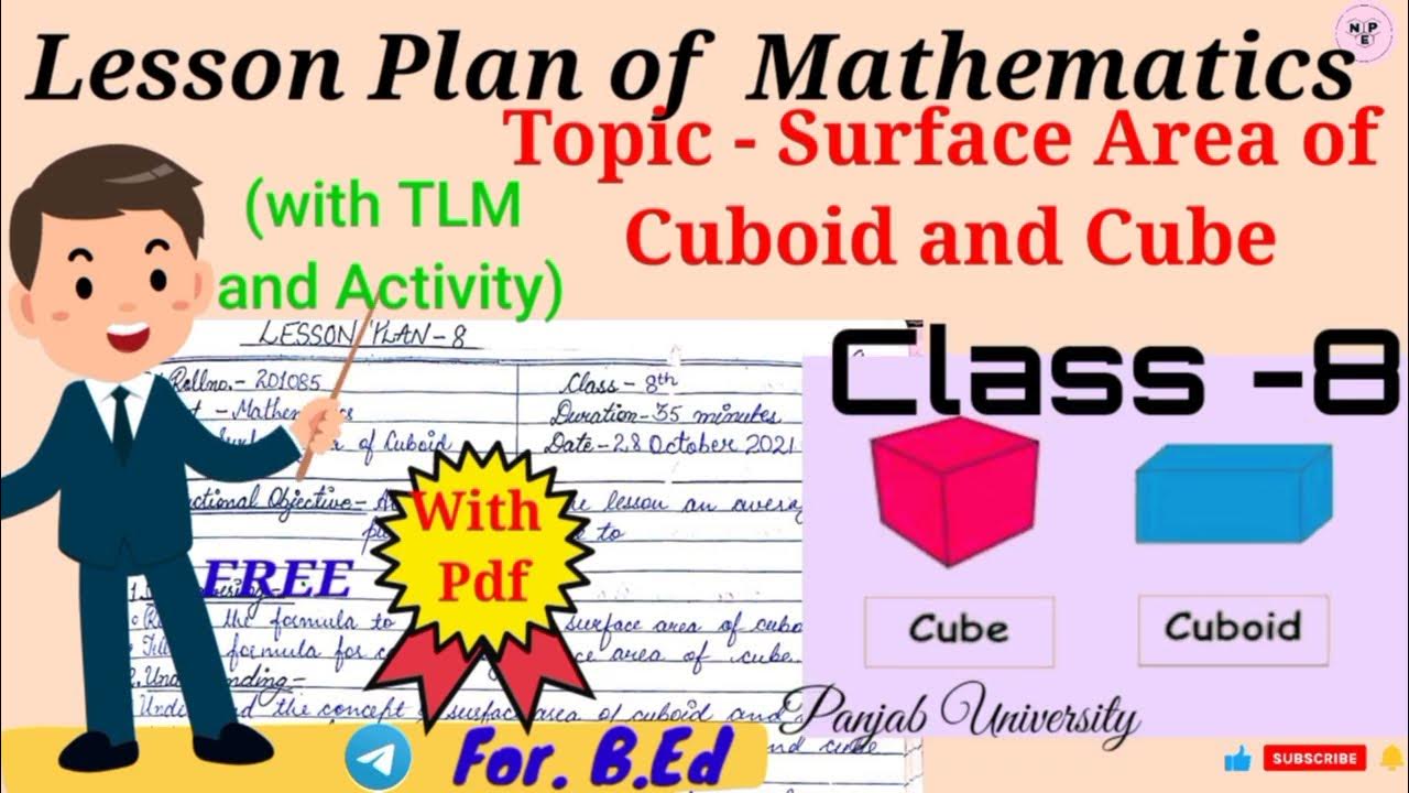 Lesson Plan On Surface Area Of Cuboid And Cube Class 8 Lesson Plan Of Maths