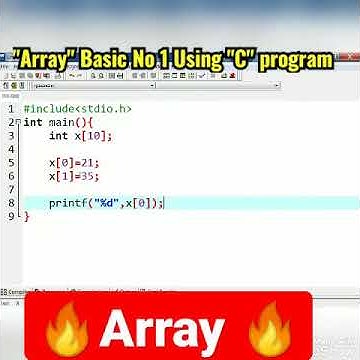 Using C program For "ARRAY" Output display ||speed coding short video #coding #c #codecamp - YouTube