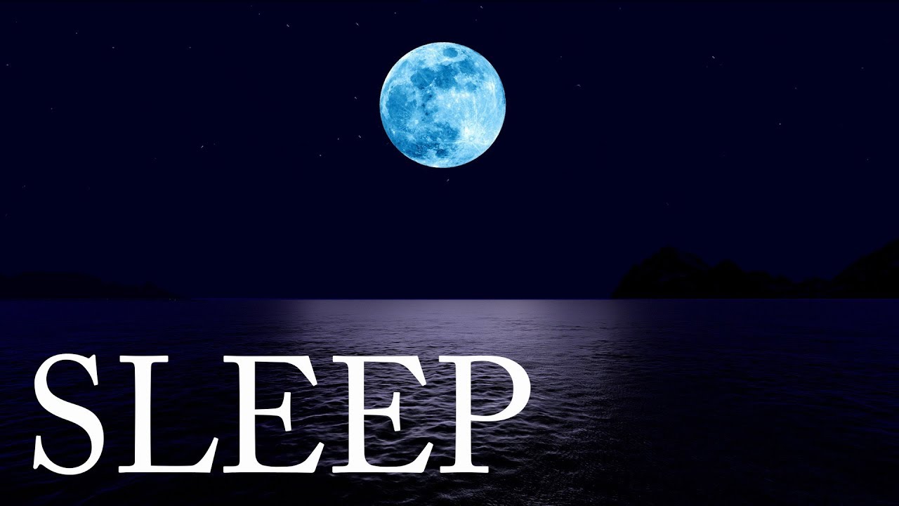 Sleep Music and Water Relaxation - Relaxing Sea and Moon Scenery - YouTube