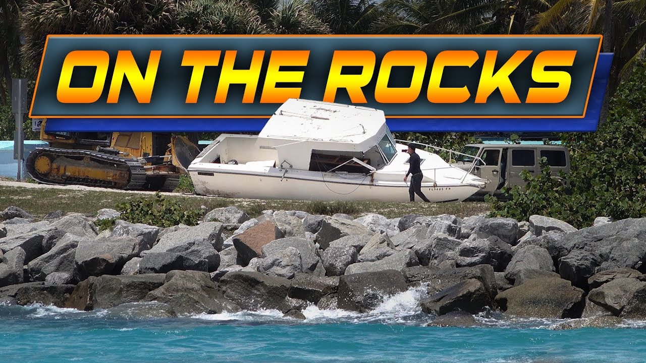 Boat Beached at Haulover Inlet! | Boat Ramps Are Open - YouTube