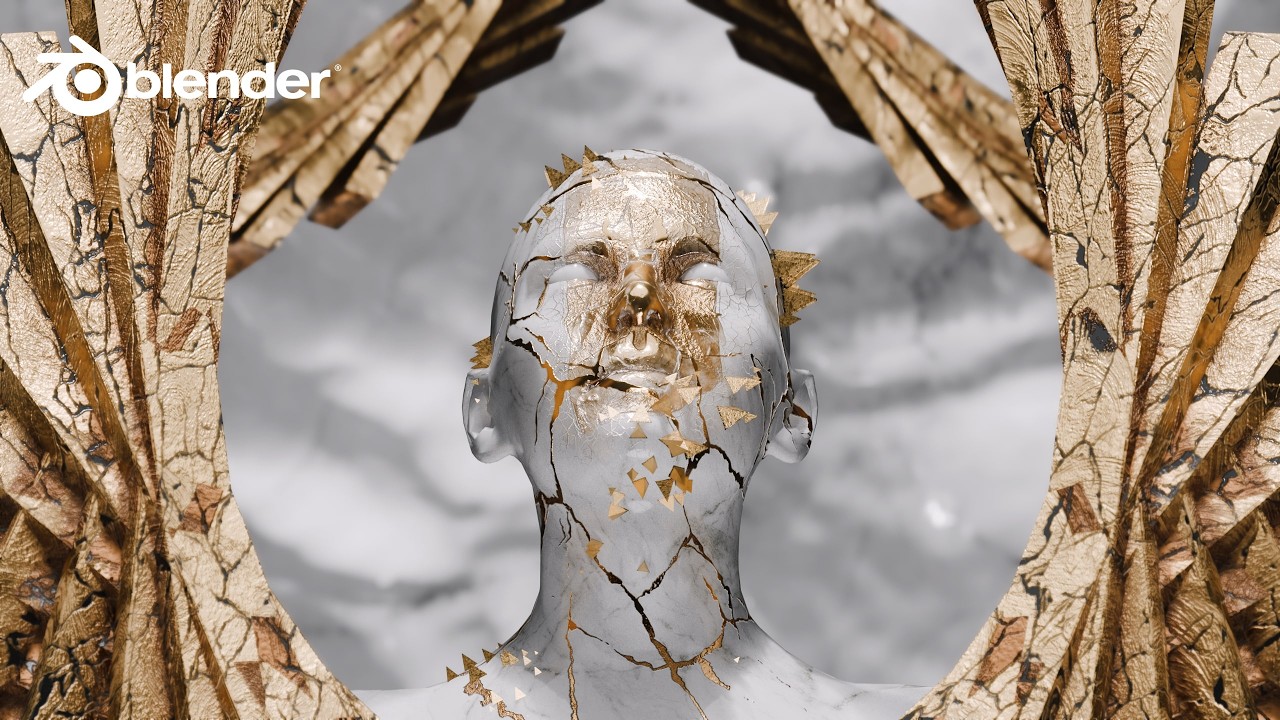 Abstract Blender 3D Animation with Fluid Labs & Geometry nodes ...