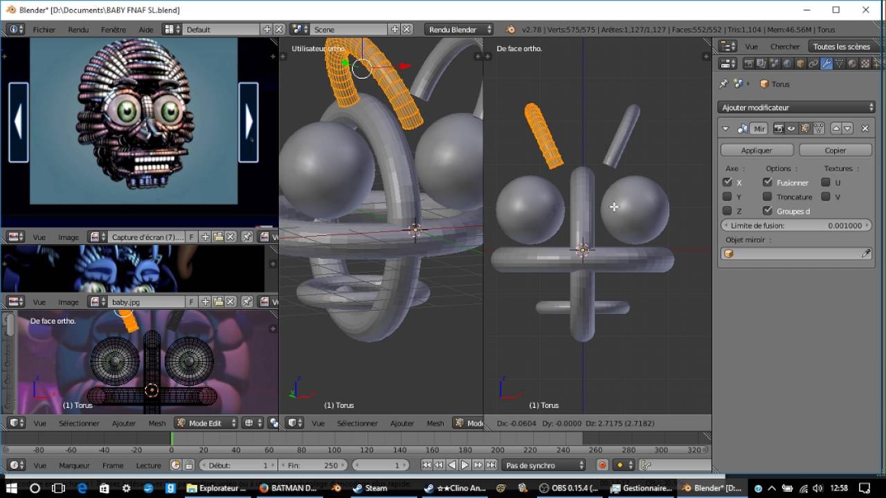 BABY FNAF SL BLENDER PART 2 - YouTube