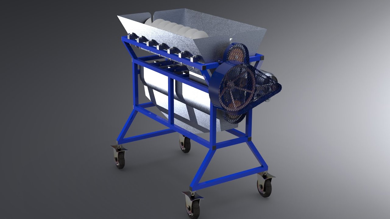 Grape crusher and separator - YouTube