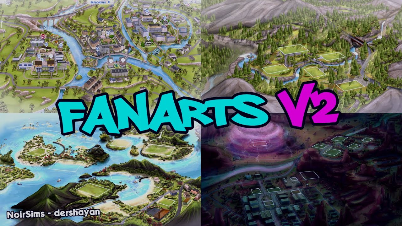 FANART V3 - MAPAS NUEVOS PARA LOS SIMS 4 - YouTube