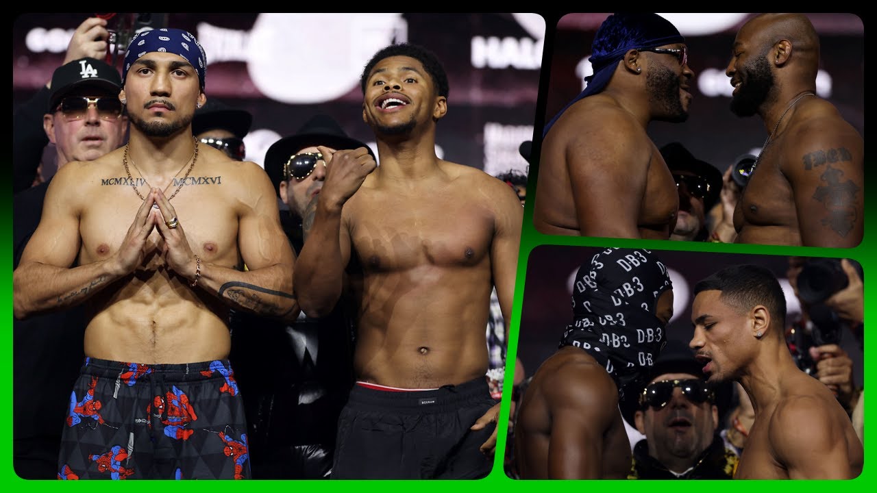 PESAJES TEOFIMO LOPEZ 🆚 SHAKUR STEVENSON / KEYSHAWN 🆚 ORTIZ / MILLER 🆚 ...