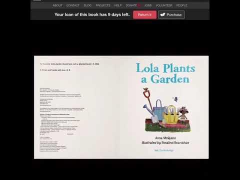 Lola Plants a Garden /By:Anna McQuinn - YouTube