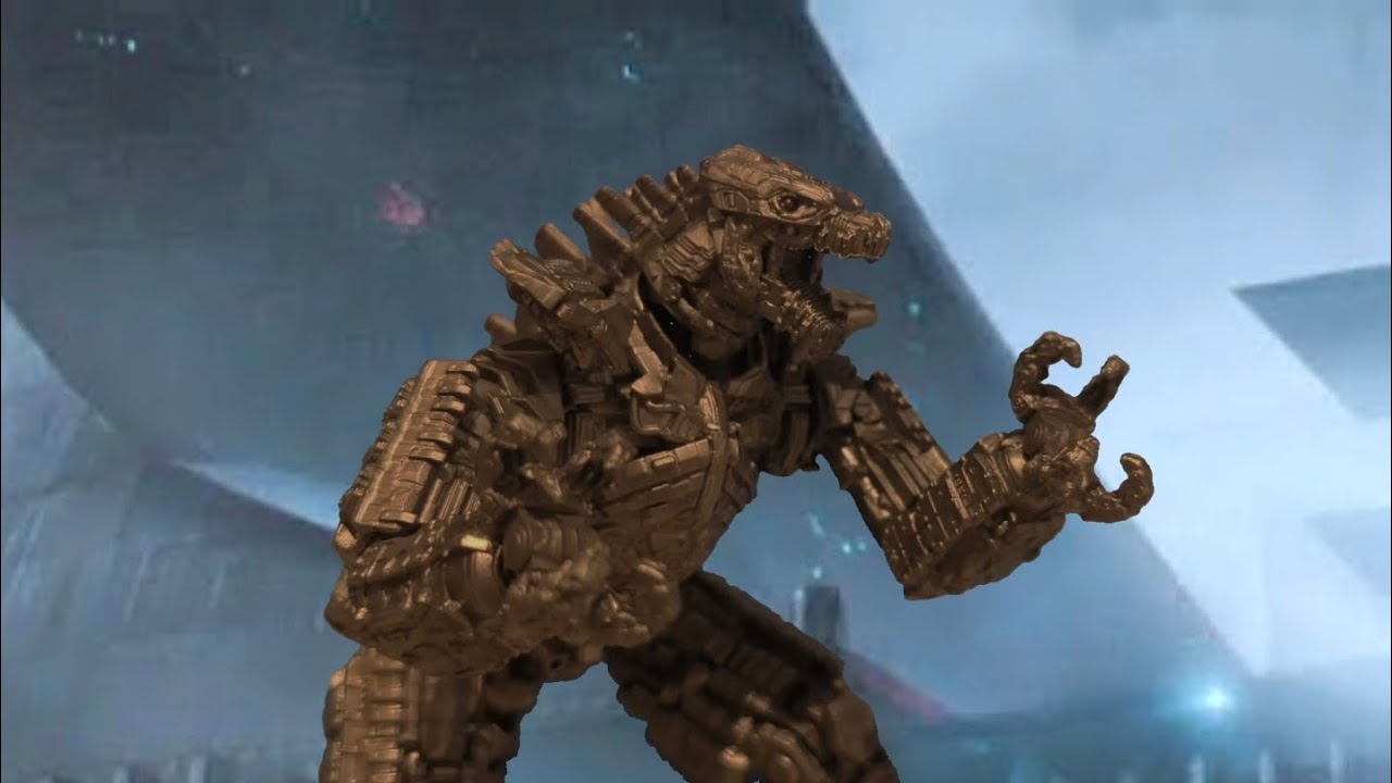 MECHAGODZILLA REVEAL STOP-MOTION RECREATION 4K - YouTube