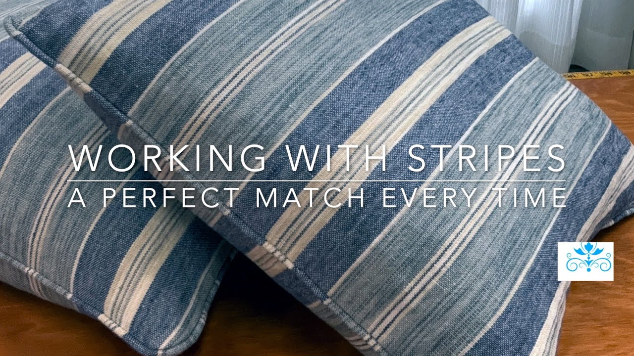 How to Match Stripes When Sewing Zippers - YouTube