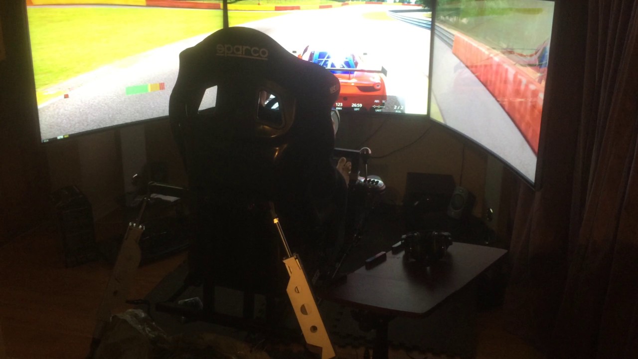 simrigs full motion racing simulator - YouTube