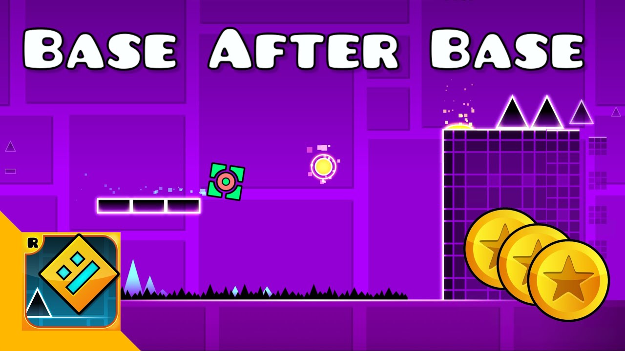 Base After Base 100% 3 COINY | Geometry Dash #5 - YouTube