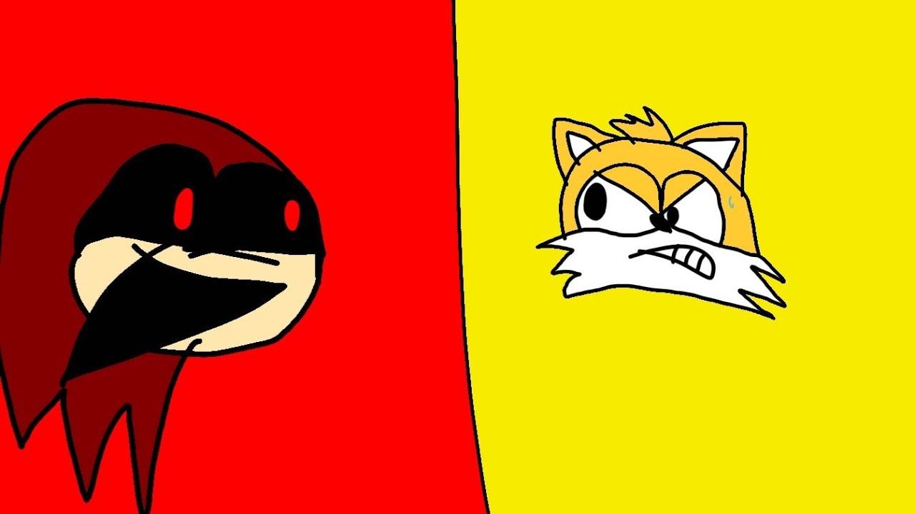 knuckles.exe vs tails fight sonic.exe - YouTube