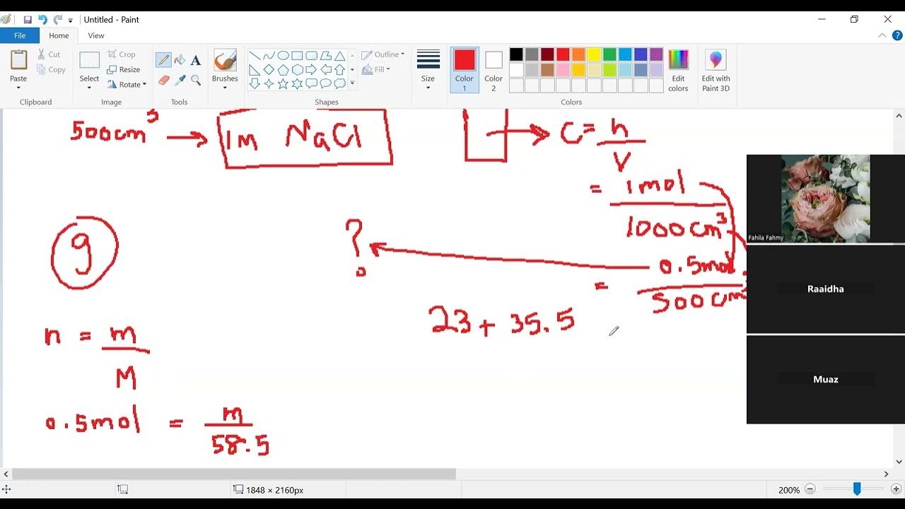 Grade 11 Mixtures Calculations (Part 3) - YouTube